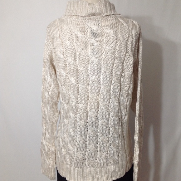 Pure Handknit | Sweaters | Pure Handknit Cable Stitch Turtleneck ...